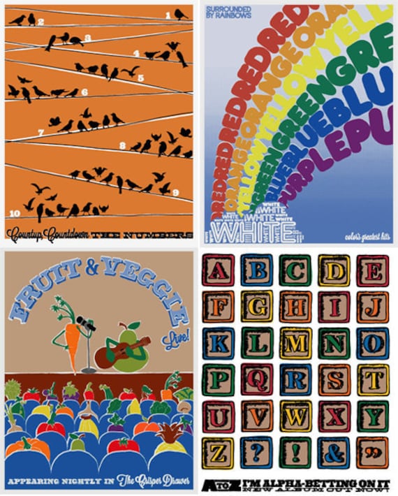 Items similar to Kiddie Rock Posters - QTY 4 Bulk Pricing on Etsy