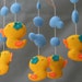 Rubber ducks baby mobile Ducks baby mobile Cute yellow