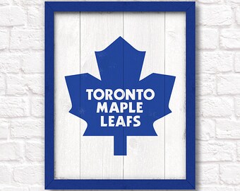 Toronto Maple Leafs - rustic handmade hockey sign - Toronto Maple Leafs ...