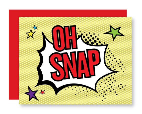 Items similar to OH SNAP card on Etsy