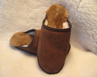 Sheepskin slippers | Etsy