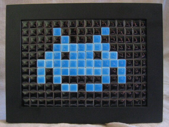 SPACE INVADER mosaic ceramic tile art Free Shipping