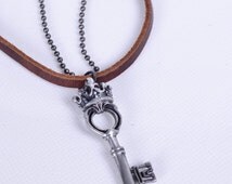 Popular items for crown key necklace on Etsy