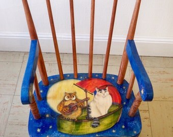 Owl rocking chair | Etsy