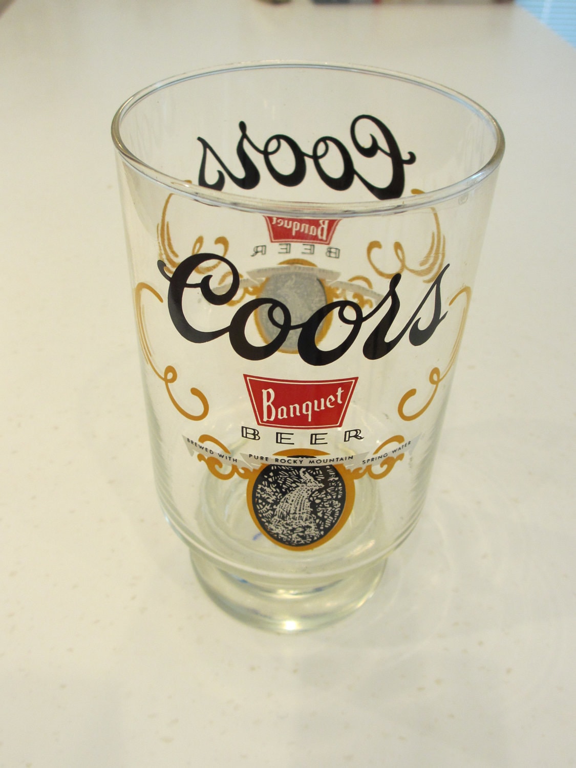 Vintage Coors Banquet Beer 32 Oz Glass By Karens5and10 On Etsy