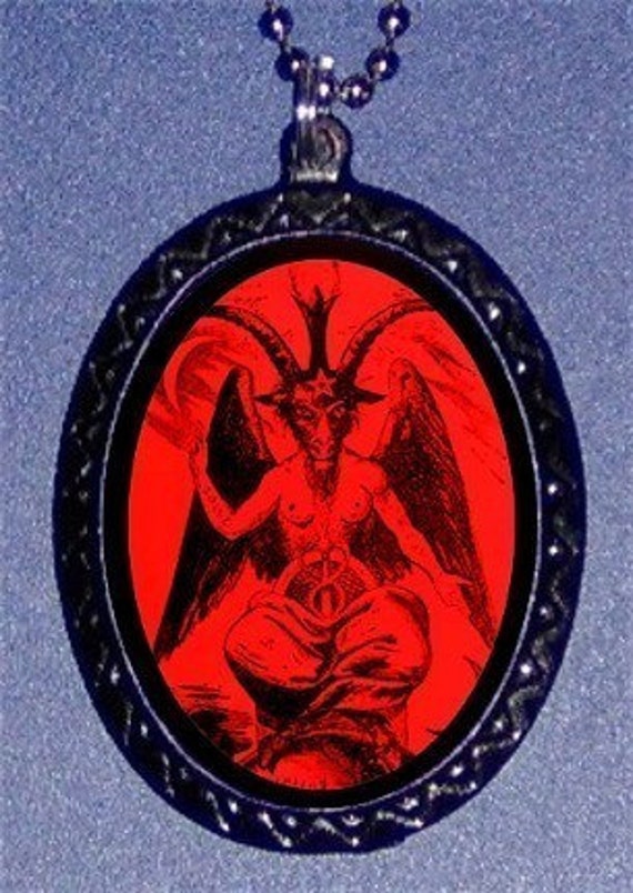 Satanic Pendant Necklace Occult Devil Worship Satan Strange