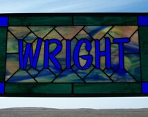 Popular items for stained glass sign on Etsy