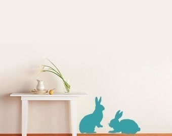 Rabbit wall decal | Etsy