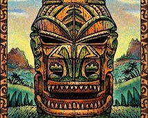 Popular items for tiki wall decor on Etsy