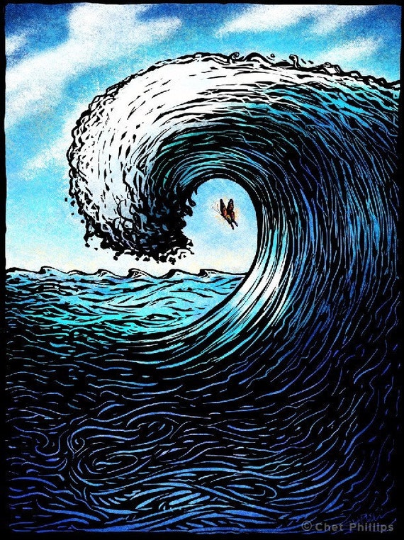 Chaos Theory 8 x 10 Art Print Butterfly and