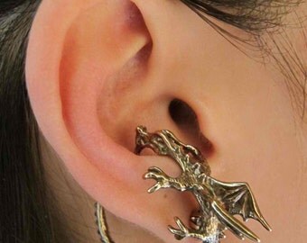 Minimalist Ear Cuff Bronze Ear Cuff Swirl Ear Cuff French