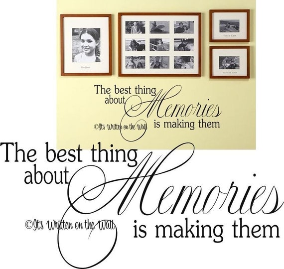 Items similar to The Best Thing About Memories is Making Them 11x29 ...