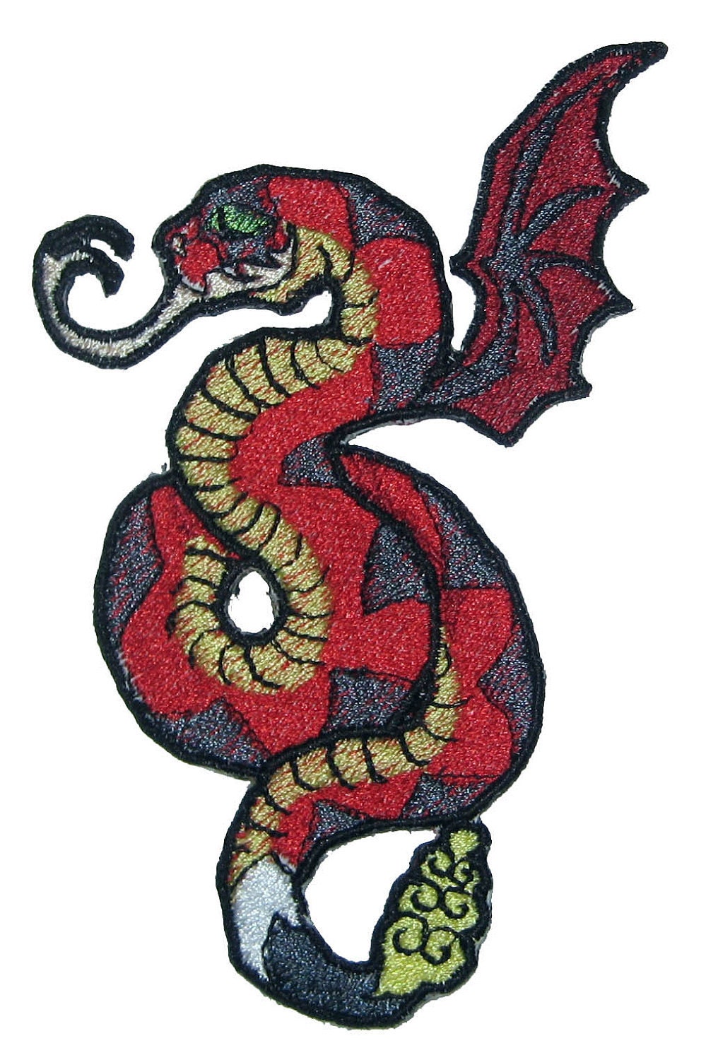 Epic Medieval Renascence Red Rattle Snake Dragon Wyvern Wadjet