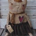 Primitive Bunny Rabbit with Basket of Eggs by OffTheBeam on Etsy