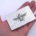 Silver Bee Business Card Case Bumble Bee Gothic by CosmicFirefly