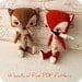 Woodland Fox pdf Pattern Instant Download by Gingermelon on Etsy