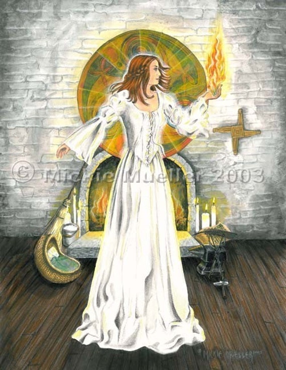 Brighid of the Hearth Open Edition Print