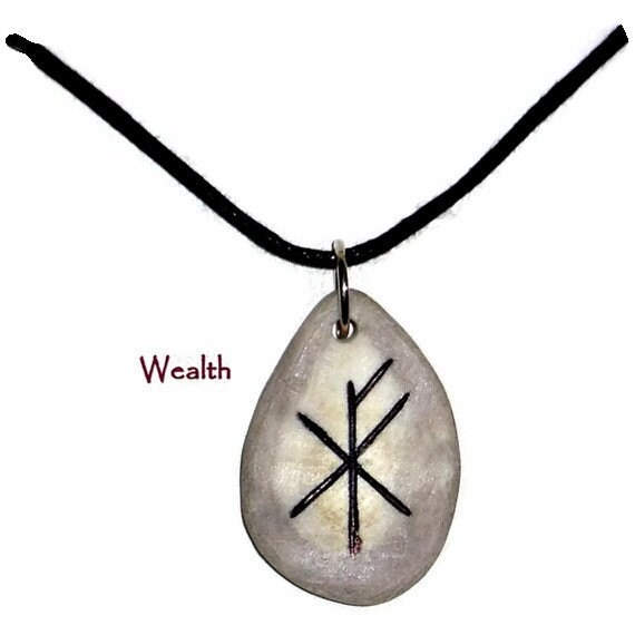 Wealth Bone Bind Rune Necklace