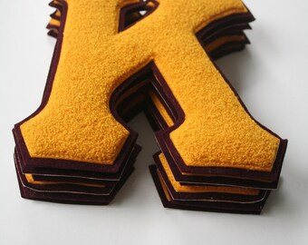 Letterman letters | Etsy