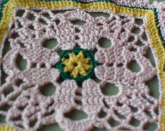 Square crochet doily | Etsy