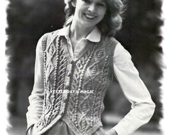 Instant Download PDF Knitting PATTERN to make an Oversize