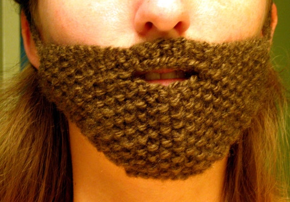 Items similar to Knit Beard on Etsy