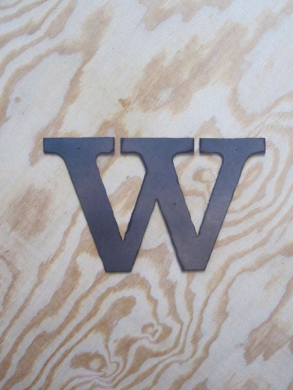 Metal letter W