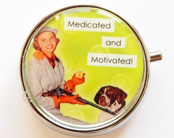 Funny Pill Box Pill Case Pill Container Gift for her