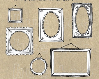 Doodle frames | Etsy