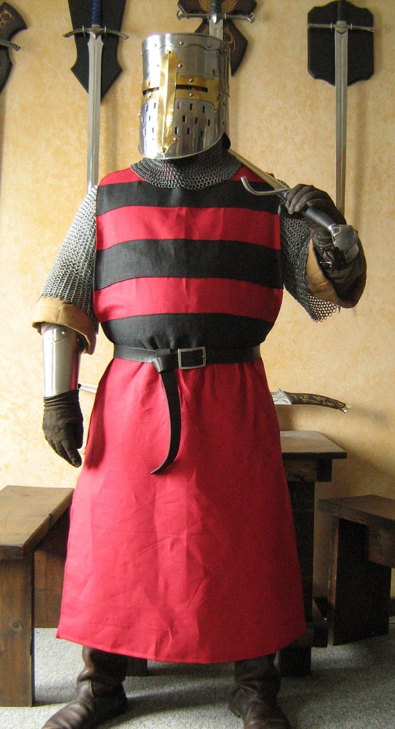 Medieval Knight Heraldry SCA Surcoat Tunic by MorganasCollection