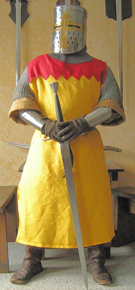 Medieval Knight Heraldry SCA Surcoat Tunic Tabard