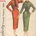 Simplicity 2134 Suit pattern 1957 Size 13 Bust 33