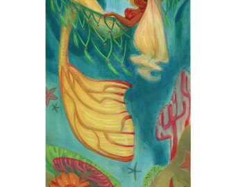 Winter Mermaid: Art Print