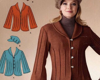 Items similar to Poncho Hat Scarf Jacket mittens with hearts Sewing ...