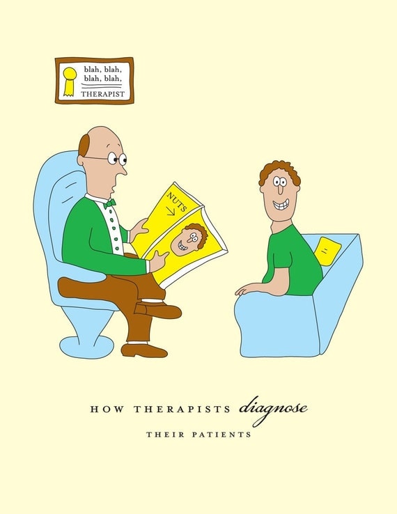 Items similar to Really Funny Therapy Birthday Card by She's SO ...