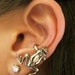 Gecko Ear Cuff Silver Lizard Ear Cuff Gecko Jewelry Gecko