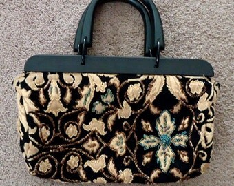 Vintage Handbag, Vintage Purse, 1980s, 1980s April Cornell, April ...