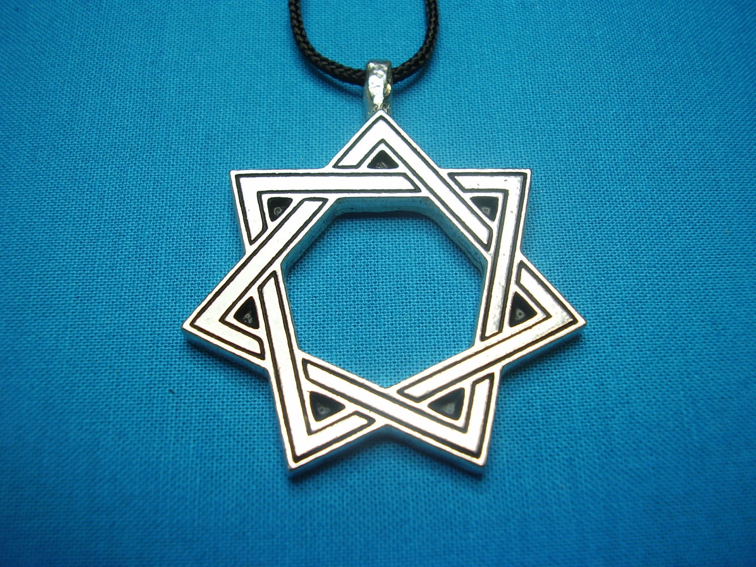 Magical 7 Pointed Star Heptagram Small Silver by CenterOfTheCircle