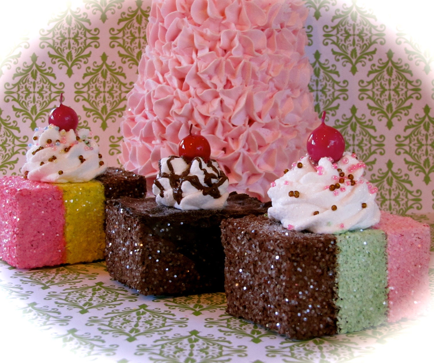 Candy Land Inspired Ice Cream Float Christmas Ornament