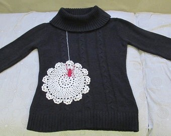 Unique spider web sweater related items | Etsy