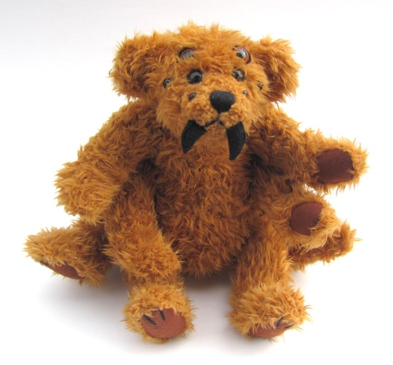 Camel Spider Bear scary and cute monster recycled stuffed toy
