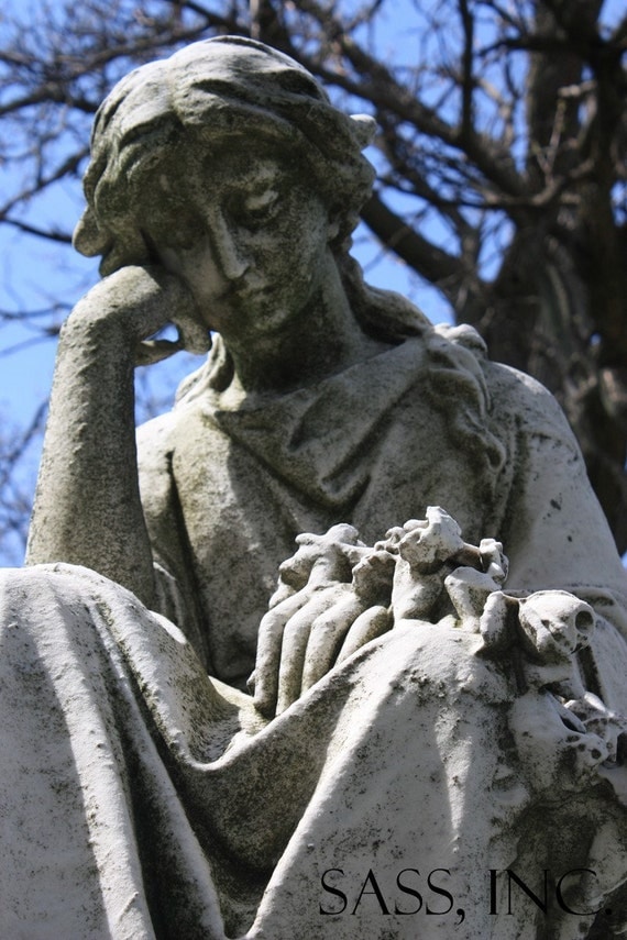 Items similar to Fine Art Photograph - Grieving Angel on Etsy