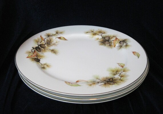Fuji China Made In Japan Autumn Dinner Plates3