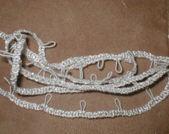 Elastic Button Loop 1 spacing white or ivory