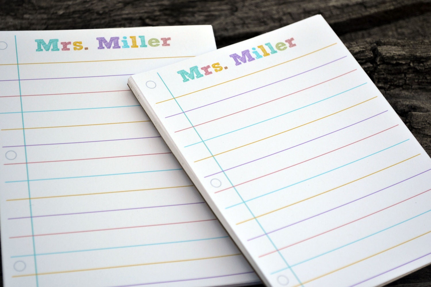 Personalized Teacher Notepads / Personalized Notebook