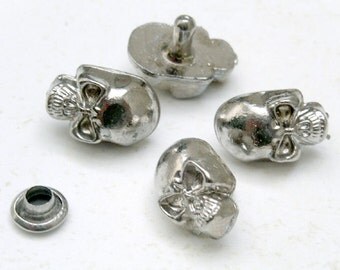 Unique skull rivets related items | Etsy