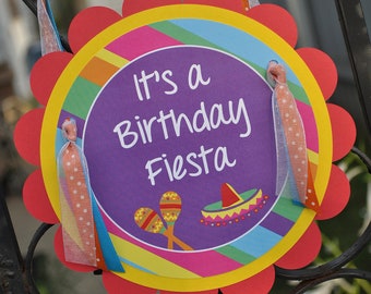 Fiesta birthday sign | Etsy