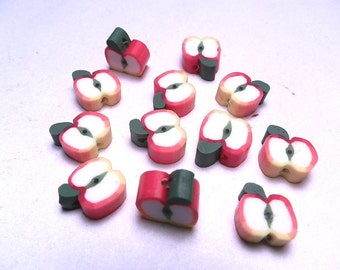 Polymer clay apple | Etsy