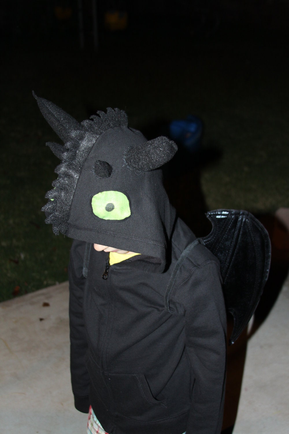 Adult sizes Toothless costume.