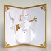 SNOWMAN 3D Pop Up Greeting Card Home Décor Handmade Cut by